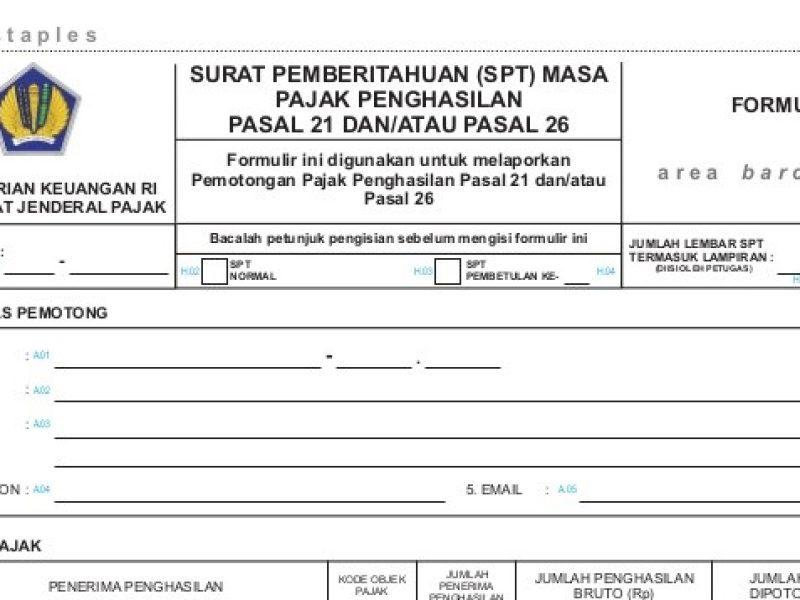 PPH21: Penjelasan & Cara Lapor